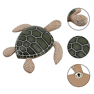 ALIWINER Sea Turtle Decor, Tabletop and Wall Turtle Decor, Turtle Crafts Sea Turtle Figurines for Home Office Decorations Home Gift Collection