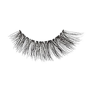 KISS Sister Nature False Eyelashes, Sage', 12 mm, 100% Natural Hair, Recyclable Paper Box, Printed with Soy Ink, Cruelty Free, Vegan, Includes 1 Pair of Reusable Strip Lashes