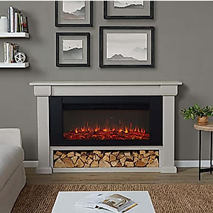 Real Flame Bristow Landscape Electric Fireplace, Bone White