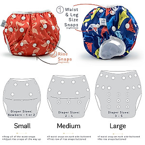 Beau and Belle Littles Rashguard and Swim Diaper Set (12m)
