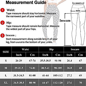 FITTOO Women's Print Ruched Booty Leggings Butt Lifting Yoga Pants Black M