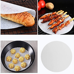 Transun Moo 200 Pcs 10 Inches Parchment Rounds Precut Parchment Circles Baking Paper Liners for Oven, Pans, Air Fryer