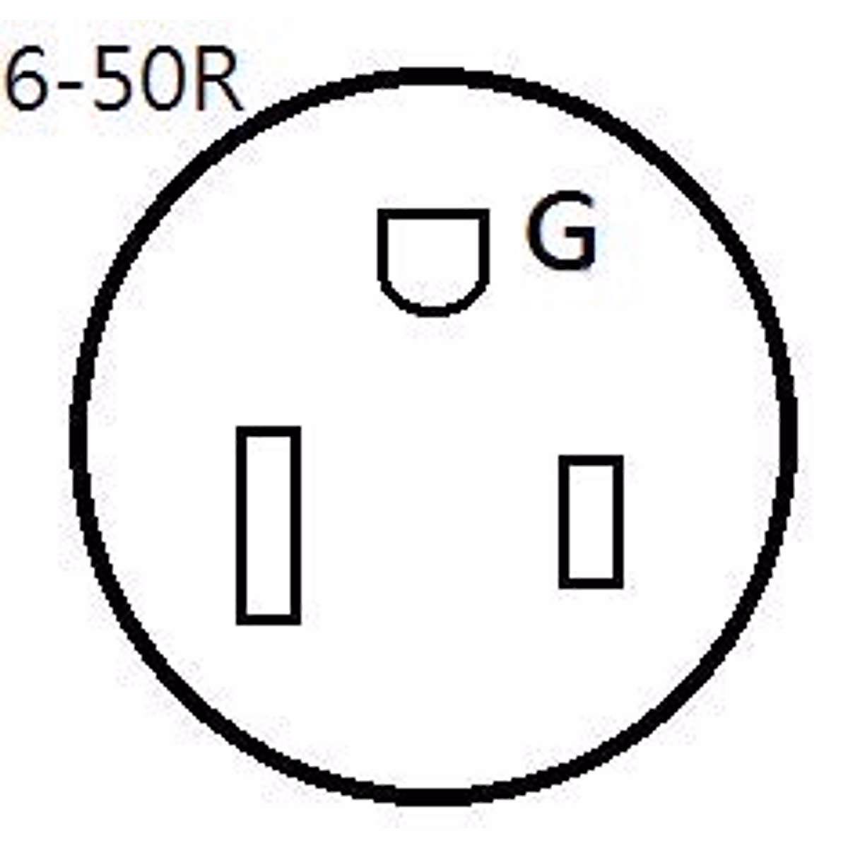 Parkworld 691890 Power Adapter Cord 4-Prong Generator 30A Locking L14-30P Male to Welding 50 AMP 6-50R Female (1FT)