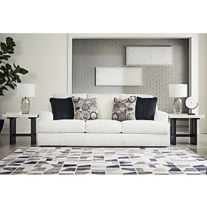 Signature Design by Ashley Karinne Coastal Sofa with Non-skid Legs, White