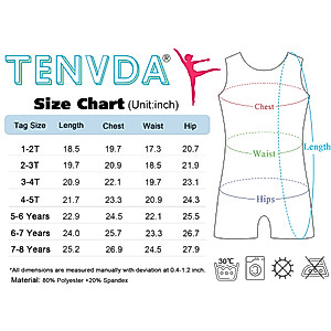 TENVDA 3 Pack Girls Leotards for Gymnastics Size 8 9 Years Old Sparkly Hot Pink Rainbow Star Tumbling Biketard with Shorts Unitard for Little Kids