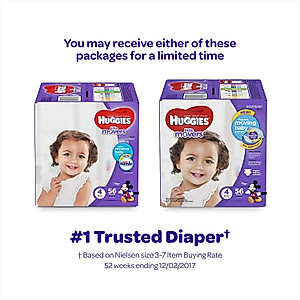 HUGGIES Little Movers Diapers, Size 5