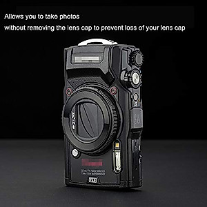 Lens Protector Cover for Olympus TG-6 TG-5 TG-4 TG-3 TG-2 and TG-1 Camera, Rotating Lens Cap, Replaces Olympus LB-T01 Lens Barrier