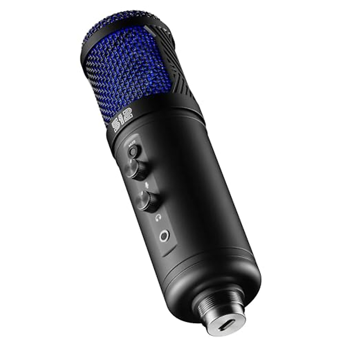 512 Audio by Warm Audio Tempest - Large Diaphragm Studio Condenser USB Microphone + Stand + Shock Mount for Recording and Streaming