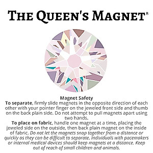 Clear Crystal from Swarovski Magnet Accessory Luxury Designer Pageant Pin Magnetic Brooch