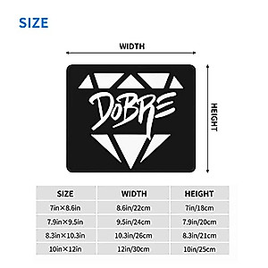 Dobre Brothers Logo Mouse Pad Rectangle Non-Slip Rubber Mousepad Office Accessories Desk Decor Mouse Pads for Computers Laptop