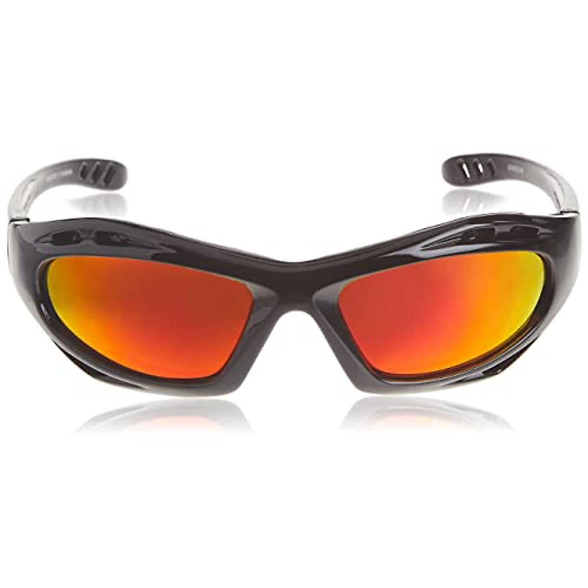 Hobart 770726 Shade 5, Mirrored Lens Safety Glasses, Black