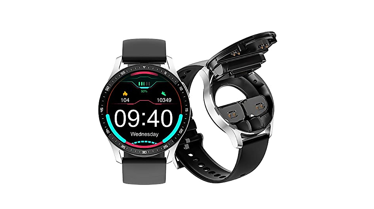 HYDZXINGW 2-in-1 Smart Watch with Earbuds | Fitness & Health Monitoring