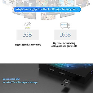 Android 10.0 TV Box T95 2GB RAM 16 ROM Allwinner H616 Quad-core Smart Android Box with Wireless Mini Keyboard, Support 6K/3D/H.265 10/100 Ethernet LAN 2.4/5.0GHz Dual WiFi Bluetooth 5.0