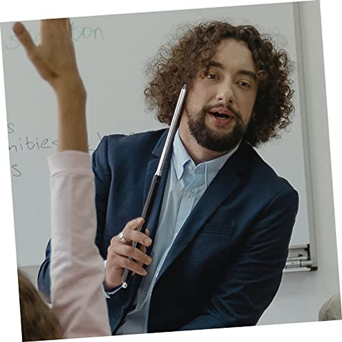 KALLORY Vision Test Stick Glasses Set Tablet Accessories Handheld Whiteboard Extendable Presentation Pointer Hand Pointer Stick Handheld Pointer for Teachers Eye Exam Device Visual Wand