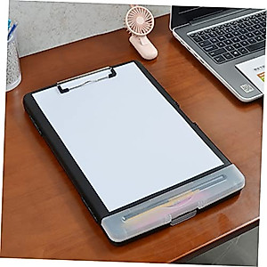 Storage Exam Paper Clips Teacher Clipboard Folder Clipboard Test Paper Holder File Clip Practical Document Holder A4 Black Pp Seal Test Strip Plastic Document Folders