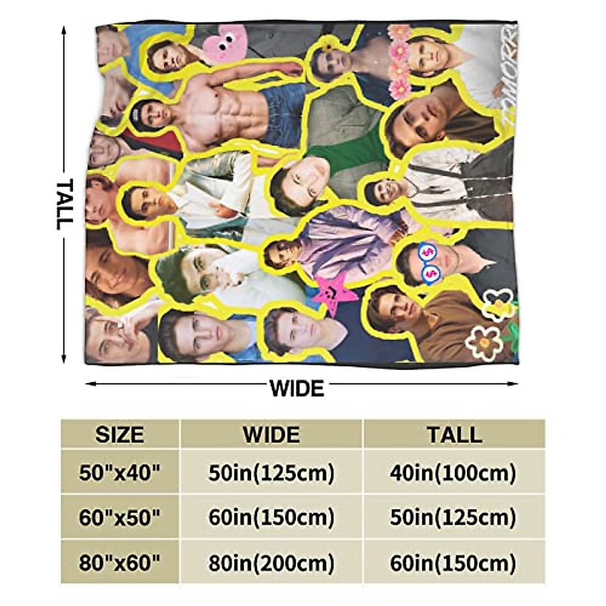 Blanket Tanner Buchanan Soft and Comfortable Warm Fleece Blanket for Sofa,Office Bed car Camp Couch Cozy Plush Throw Blankets Beach Blankets