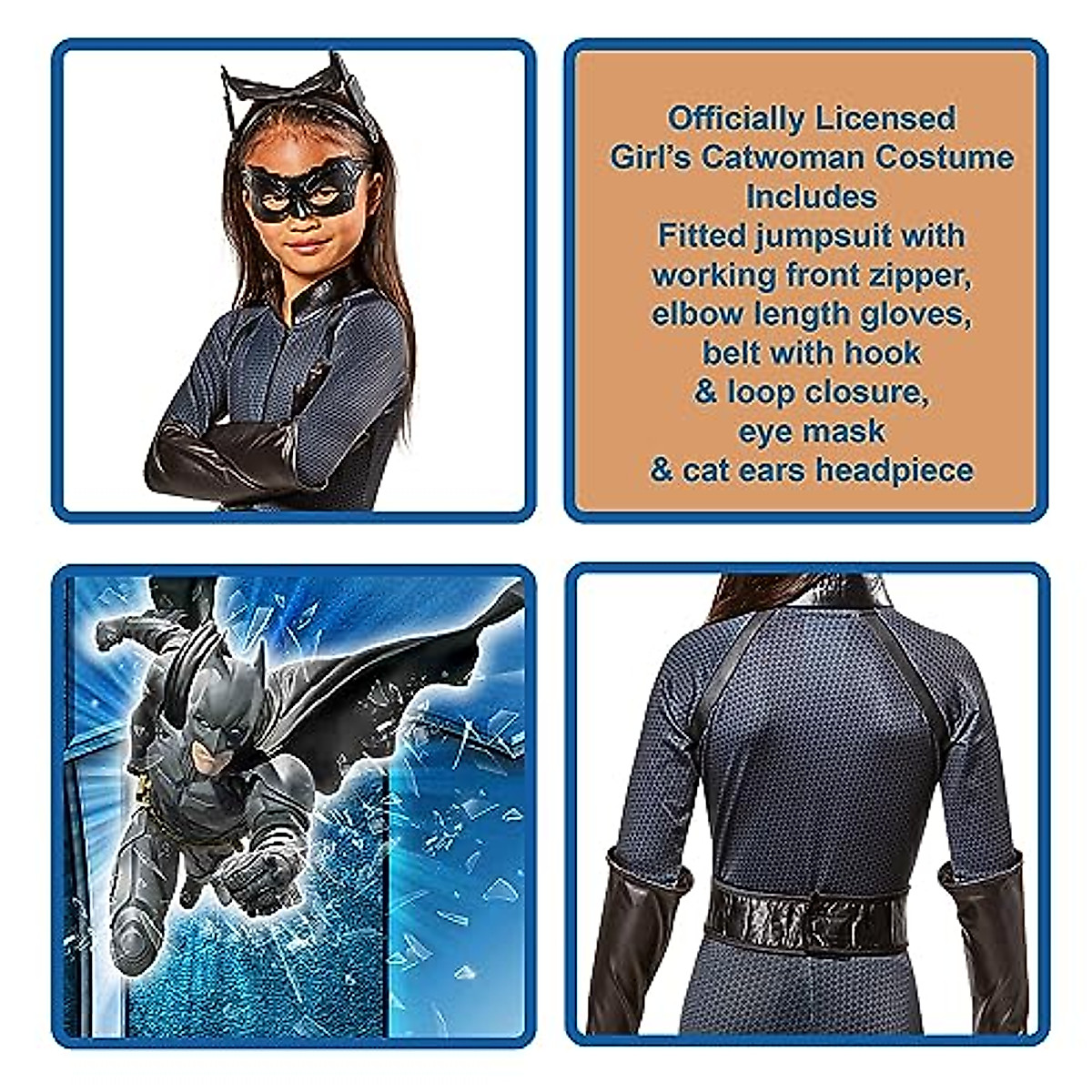 Rubie's Child's Dark Knight Rises Deluxe Catwoman Costume, Medium