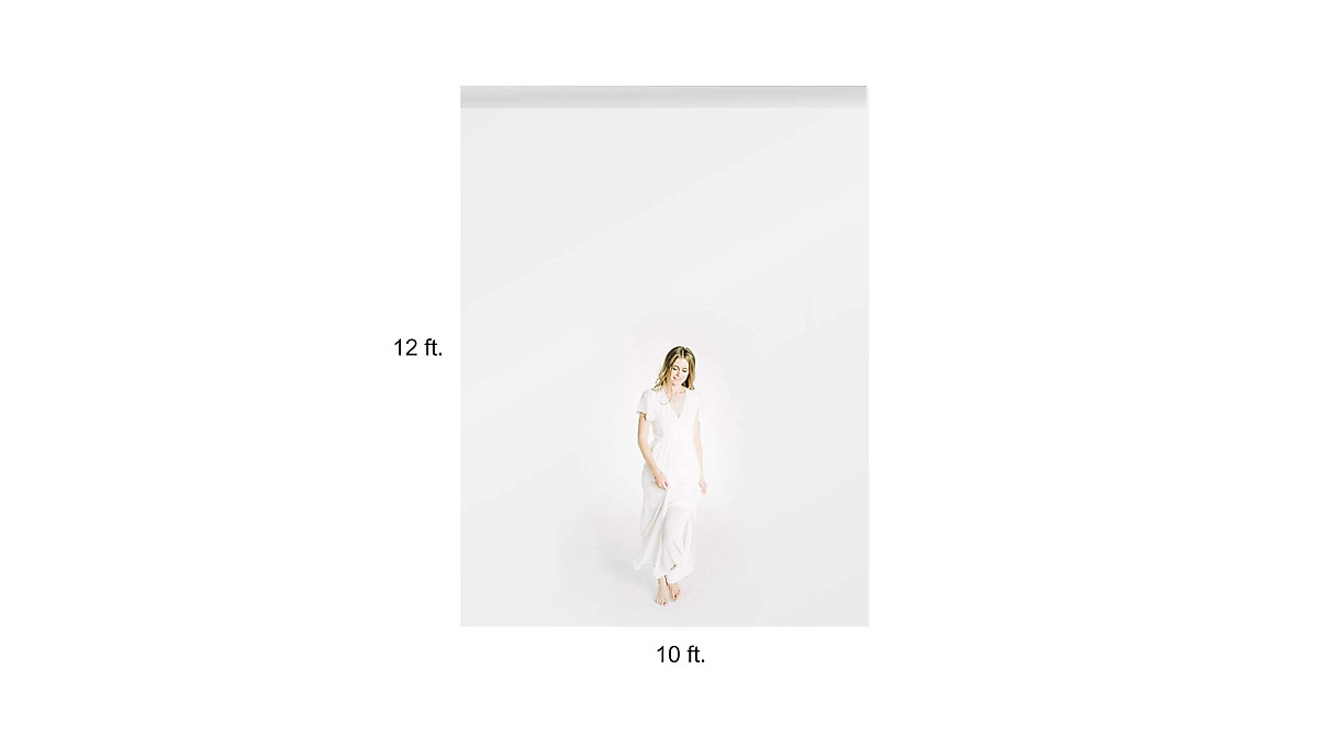 Julius Studio 10x12 ft White Photography Backdrop | Professional Studio