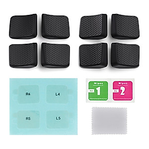 PlayVital Back Button Enhancement Set for Steam Deck LCD, Grip Improvement Button Protection Kit for Steam Deck OLED - 2 Different Thickness