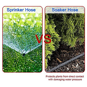 1/2’’ Soaker Hose 100 Ft for Garden Beds , Soaker Hoses for Garden 100 Ft, Garden Soaker Hose 25 Ft Drip Hoses for Garden Drip Garden Hose Irrigation System (100 feet)