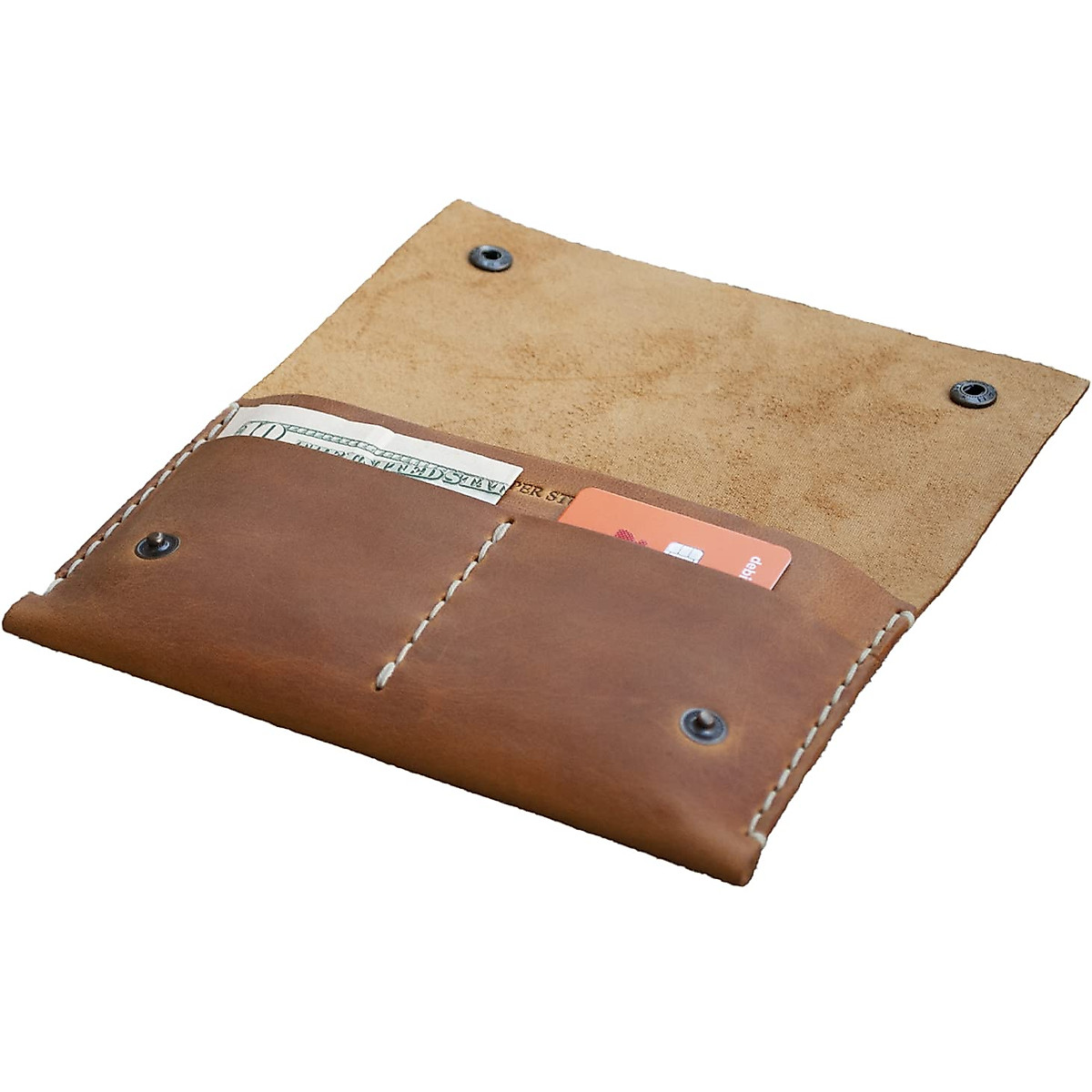 Bovine leather case for Microsoft Surface Duo 2, TAN cover, waist bag