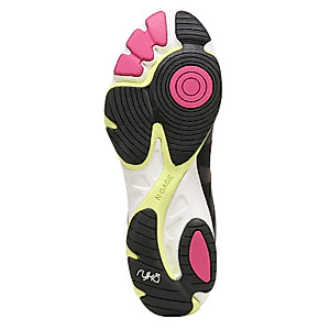 Ryka Women's Influence Cross Trainer Black/Green/Pink 8 M
