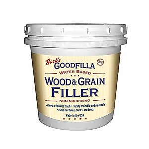 Water-Based Wood & Grain Filler (Trowel Ready) - White Oak - 1 Quart by Goodfilla | Replace Every Filler & Putty | Repairs, Finishes & Patches | Paintable, Stainable, Sandable & Quick Drying