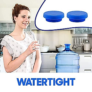 5 Gallon Water Jug Cap - 4PCS Silicone Leak and Spill Resistant Replacement Caps Plug - Reusable Silicone Replacement Bottle Caps - No Spill 5 Gallon Water Jug Cap - Anti Splash Caps for Water Bottle