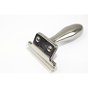 De Shedding Tool for Grooming Dogs & Cats The WOOFIE Wand The Original Chrome Dog Comb is Stainless Steel Handled Shedding Brush