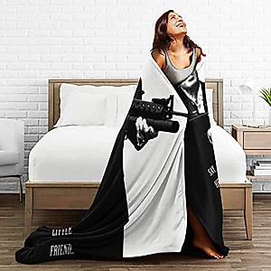 CaryJShelby Blanket Throw Size Ultra Soft Flannel Fleece All Season Light Weight Living Room/Bedroom Warm Blanket 60"X50"