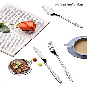 3 Pack Camping Silverware Set, CKANDAY 12 Pcs Knife Fork Spoon Chopsticks Stainless Steel with Carrying Case Rustproof Tableware Flatware for Traveling Picnic Working Hiking-Black/Blue/Light Blue