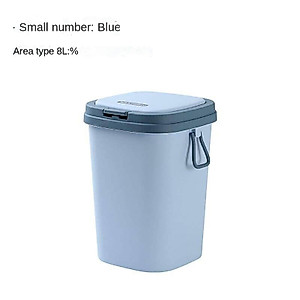 NA Push-Type Household Trash can Living Room Bathroom Kitchen Bedroom Office 8L 13L