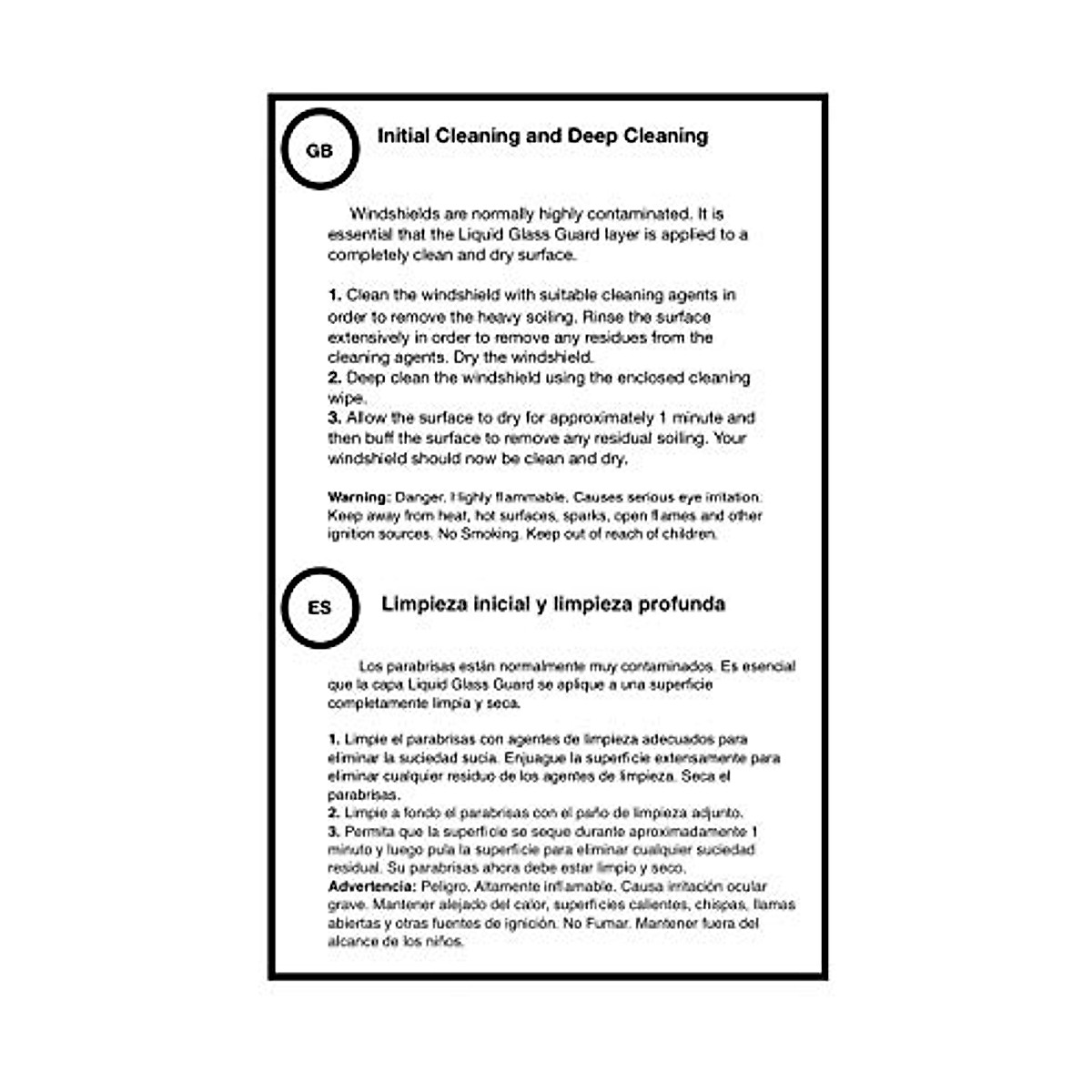 Liquid Glass Guard Starter Kit The Windshield Protectant. Lasting up to 6 Months. Beads up rain, Washing Off Bugs with Ease, ice/Snow Removal, preventing Stone Chipping and a Crystal Clear View