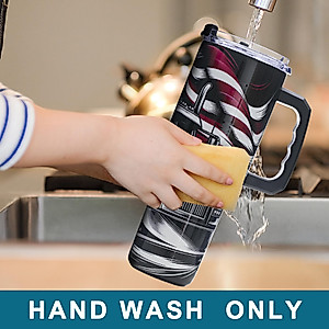 Gome 40oz Trucker Tumbler – American Flag Gifts for Dad, Patriotic Insulated Stainless Steel Cup for Truck Drivers, Father’s Day, Birthday & 4th of July Gift for Uncle