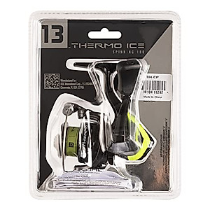13 FISHING - Thermo Ice - Ice Fishing Spinning Reel - TI4-CP, Black