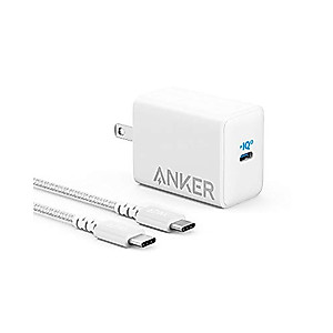 USB C Charger, Anker 65W PIQ 3.0 PPS Compact Fast Charger Adapter with 6 ft USB-C to USB-C Cable, PowerPort III Pod Lite, for MacBook Pro/Air, Galaxy S21/S10, Dell XPS 13, Note 10, iPhone and More