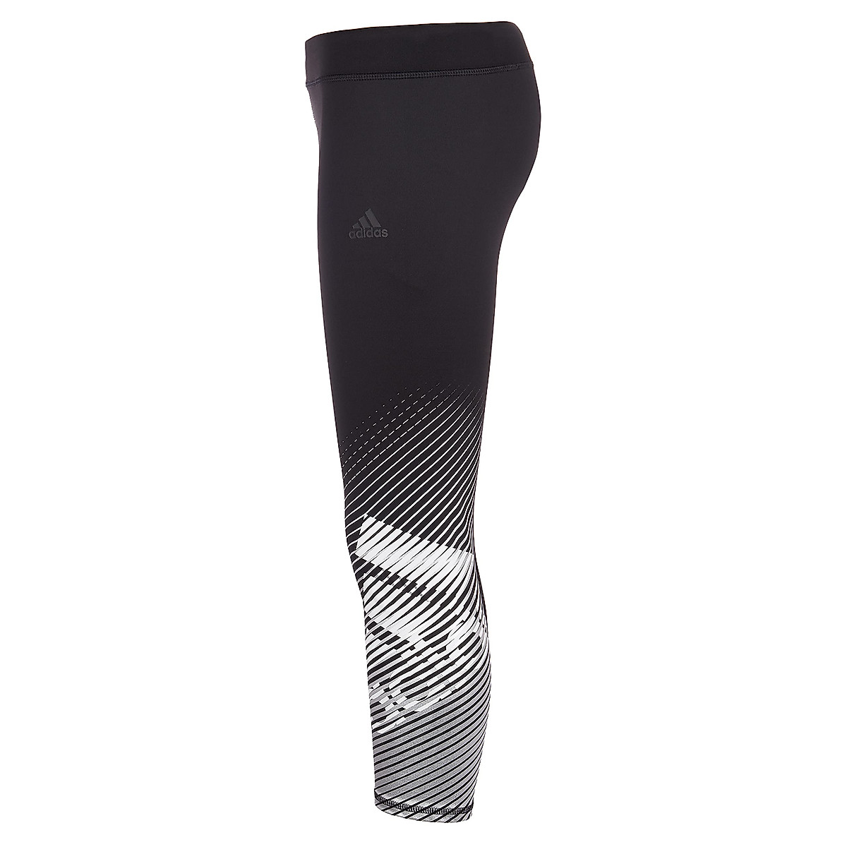 adidas Girls' AEROREADY Innovation Graphic 7/8" Tights, Black, XL (16)