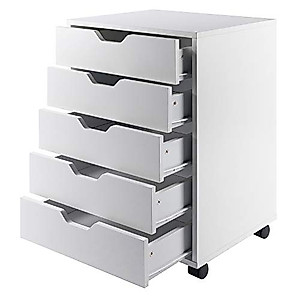 Winsome Halifax Storage/Organization, 5 Drawer, White & Halifax Storage/Organization, 7 Drawer, White