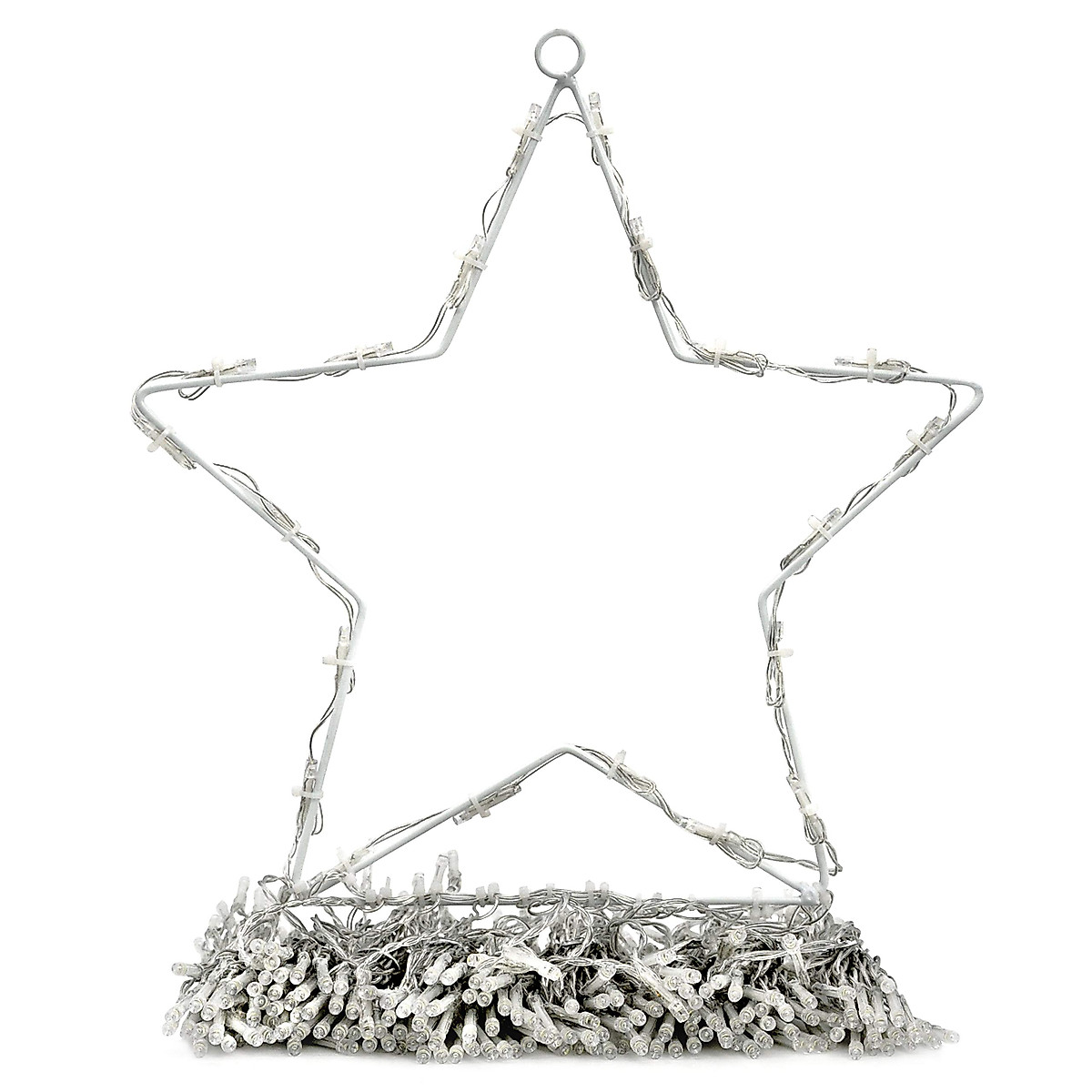 Joiedomi 335 LED Christmas Star Lights Outdoor, 11.5Ft 8 Lighting Modes Waterfall Lights with Topper Star for Christmas Tree, Home Party Wedding Garden Yard Patio Xmas Outdoor Décor(Warm White)