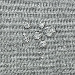 Magpie Fabrics Patio Square Chair Cushions 18"x18"x2.5" with Ties, 2 Pack, Waterproof Weather Resistant Indoor/Outdoor Universal Corner Seat Cushion, for Garden Dining Office(Grey Linen)