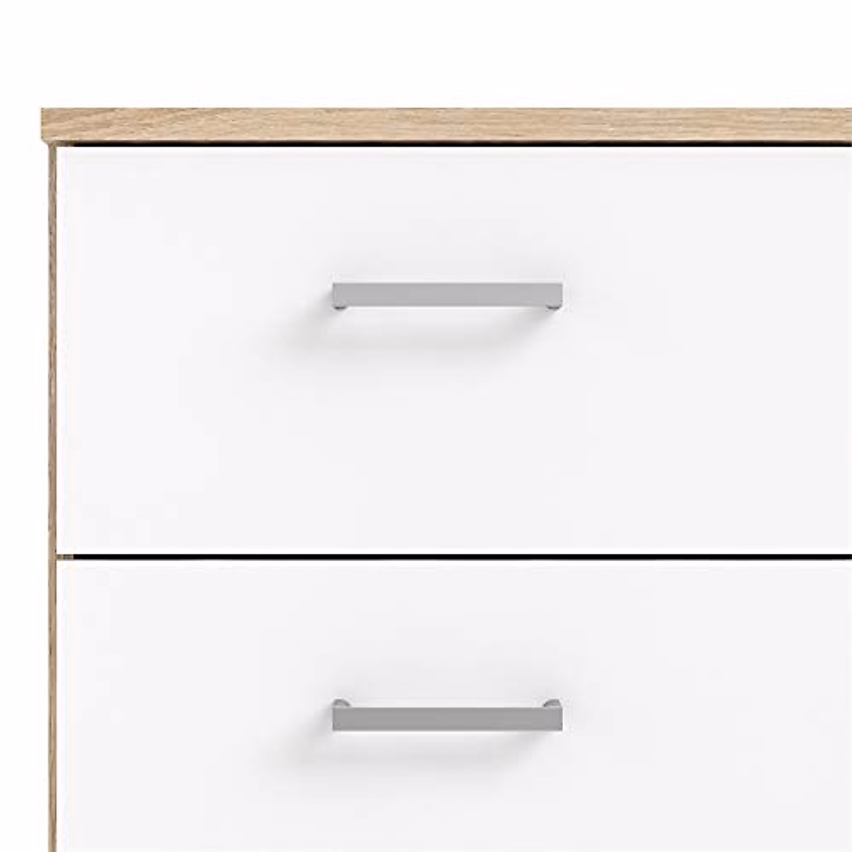 Tvilum Space 3 Drawer Chest, Oak Structure, White