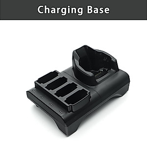 Barcode Scanner Charging Station and 4-Slot Battery Charger Stand for Zebra MC9300 MC930B