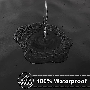 homing Rectangle Vinyl Tablecloth, 100% Waterproof Spillproof Plastic Table Cloth, Wipe Clean Table Cover for Dining Table, Buffet Parties and Camping (Black, 60" x 84")