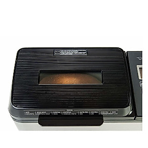 Zojirushi Bread Maker - Premium Breadmaking Machine with Gluten-Free Options, BB-PDC20BA - Digital Timer & Dual Heaters for Baking Enthusiasts Bundle with Oven Mitts and Measuring Spoons (3 Items)