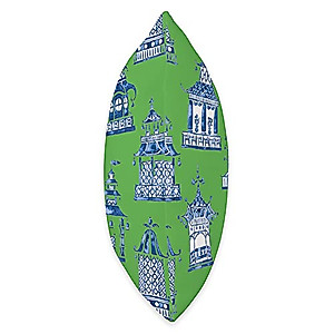 Chinoiserie Gifts by Southerngal Blue Willow French Japanese Chinoiserie Pagoda Ginger Jar Throw Pillow, 18x18, Multicolor