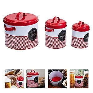 Alipis Potato Onion Storage Box, Set of 3 Kitchen Storage Canisters Jars Pots Containers Pantry Organizer Tin Vegetable Fresh Keeper with Aerating Tin Storage Holes