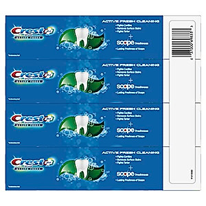 Crest Complete Active Fresh + Whitening Toothpaste, 5.5oz (Pack of 4)