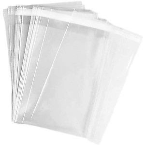 50 pcs Clear 9" x 12" Self Seal Cello Cellophane Bags Resealable Poly Bags 2.8 mils OPP Bag for Packaging Clothing, T Shirts, Party Decorative Gift…