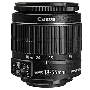 Canon EOS 2000D (Rebel T7) DSLR Camera with 18-55mm f/3.5-5.6 Zoom Lens, 64GB Memory,Case, Tripod and More (28pc Bundle) (Renewed)