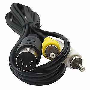 Great AV Cable & AC Power Cord Bundle for SEGA Genesis 1 (Model: 1601)